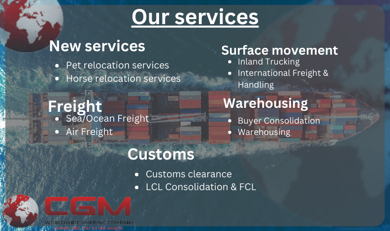 CGM SHIPPING - HOME OF SHIPPING,LOGISTICS &CLEARING SERVICES